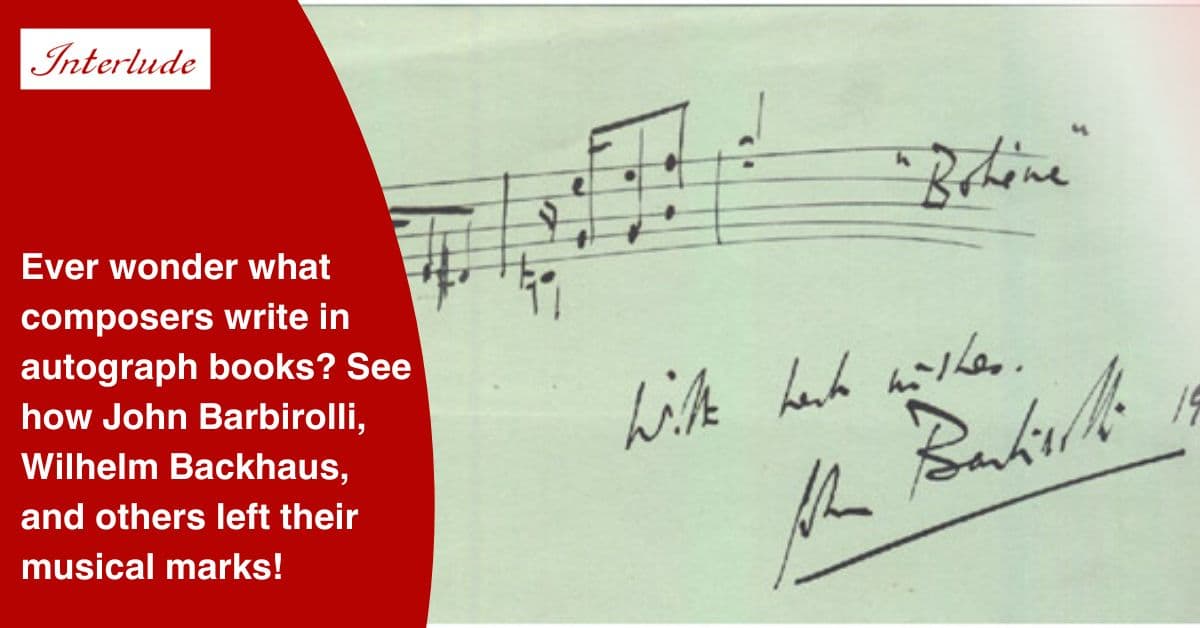 Musical Autograph Books