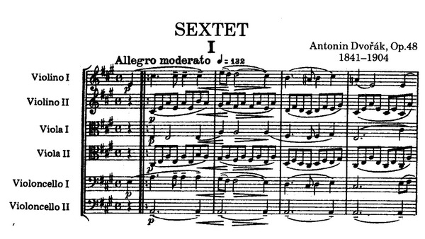 Two Great Czech String Sextets by Dvořák and Schulhoff