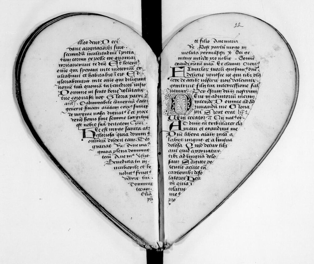 The Chansonnier Cordiforme: A Beautiful Heart Shaped Music Manuscript
