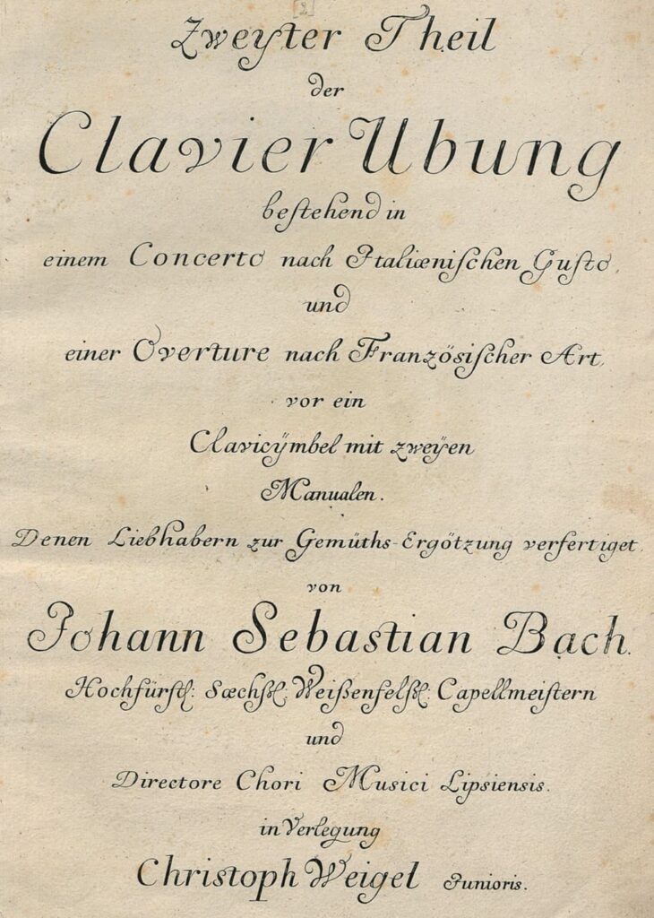 An Overview of J.S. Bach’s Nicknamed Compositions
