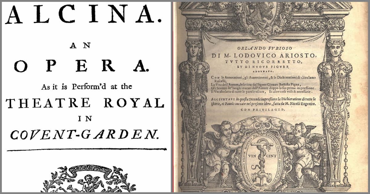 Handel’s Alcina and the Italian epic poem “Orlando furioso”