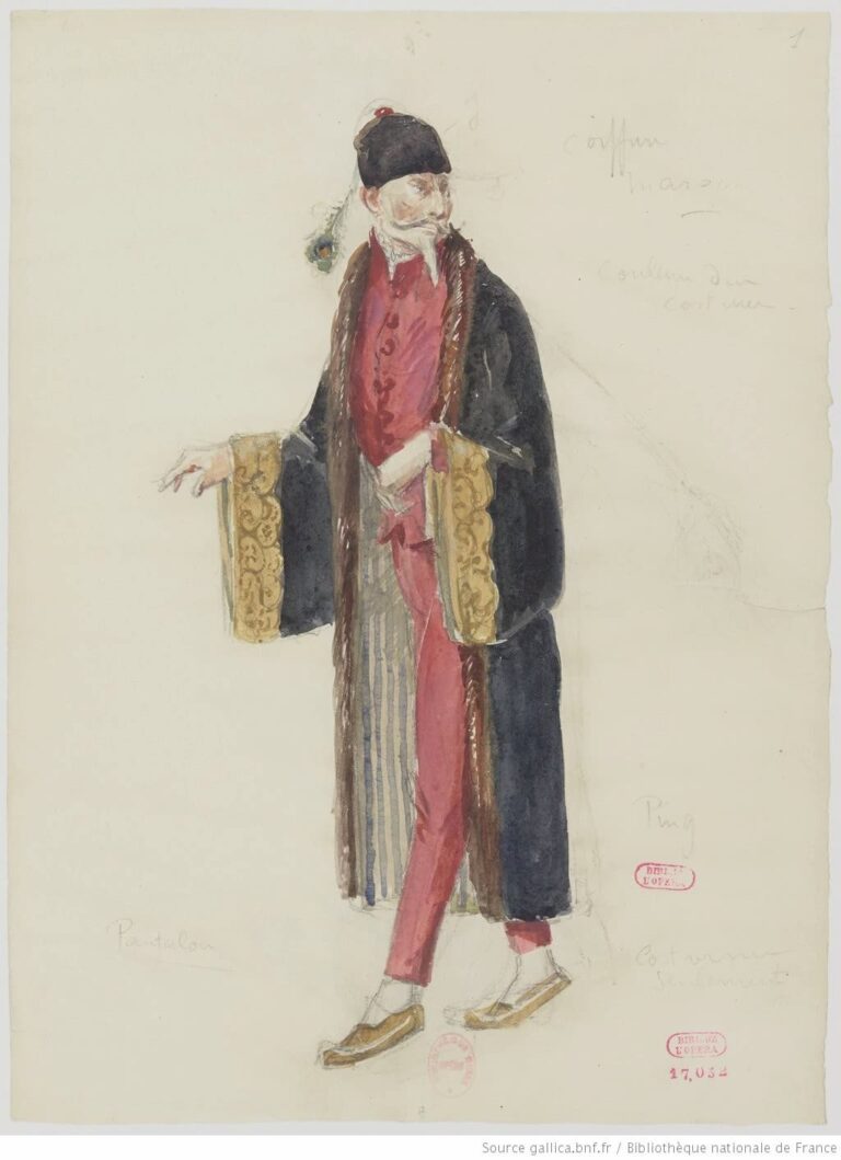 Costumes Designs by Jacques Drésa for the Paris Opera