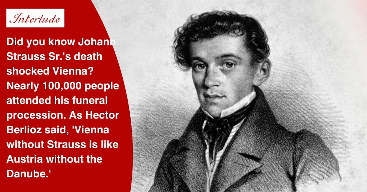 Johann Strauss (Father): Cause of Death and His Funeral