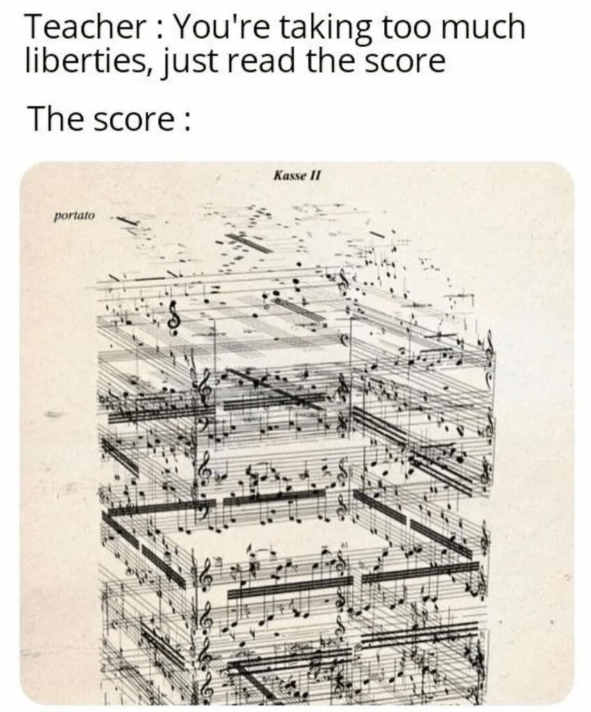 Just Read the Score...