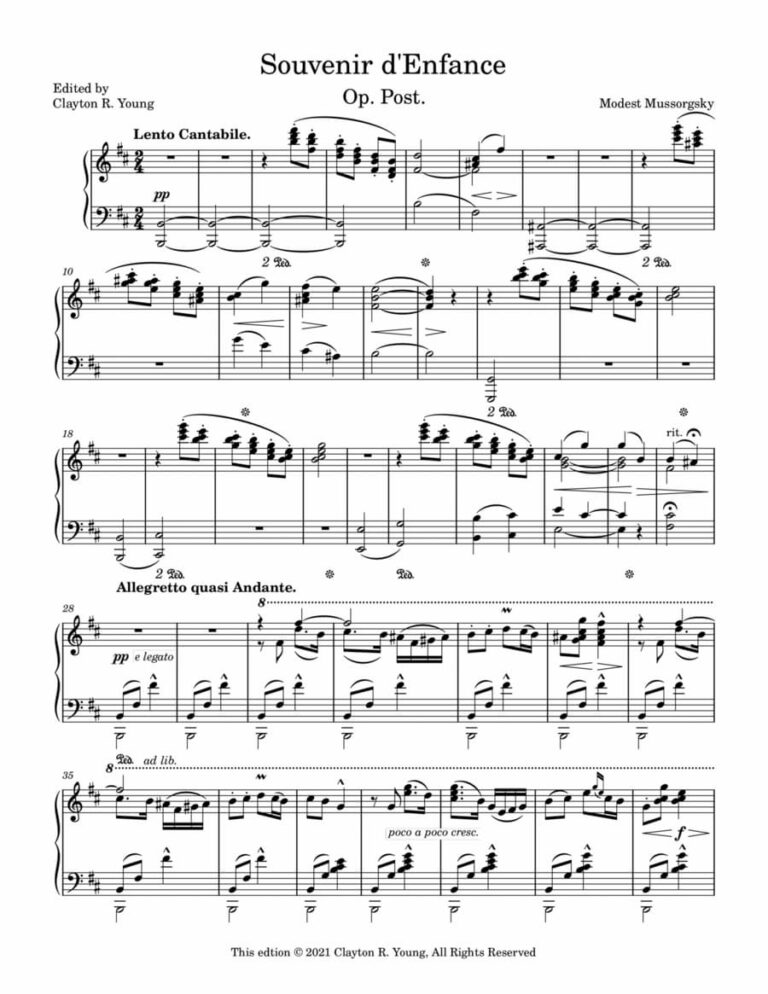 Musical Journey of Composer Modest Mussorgsky