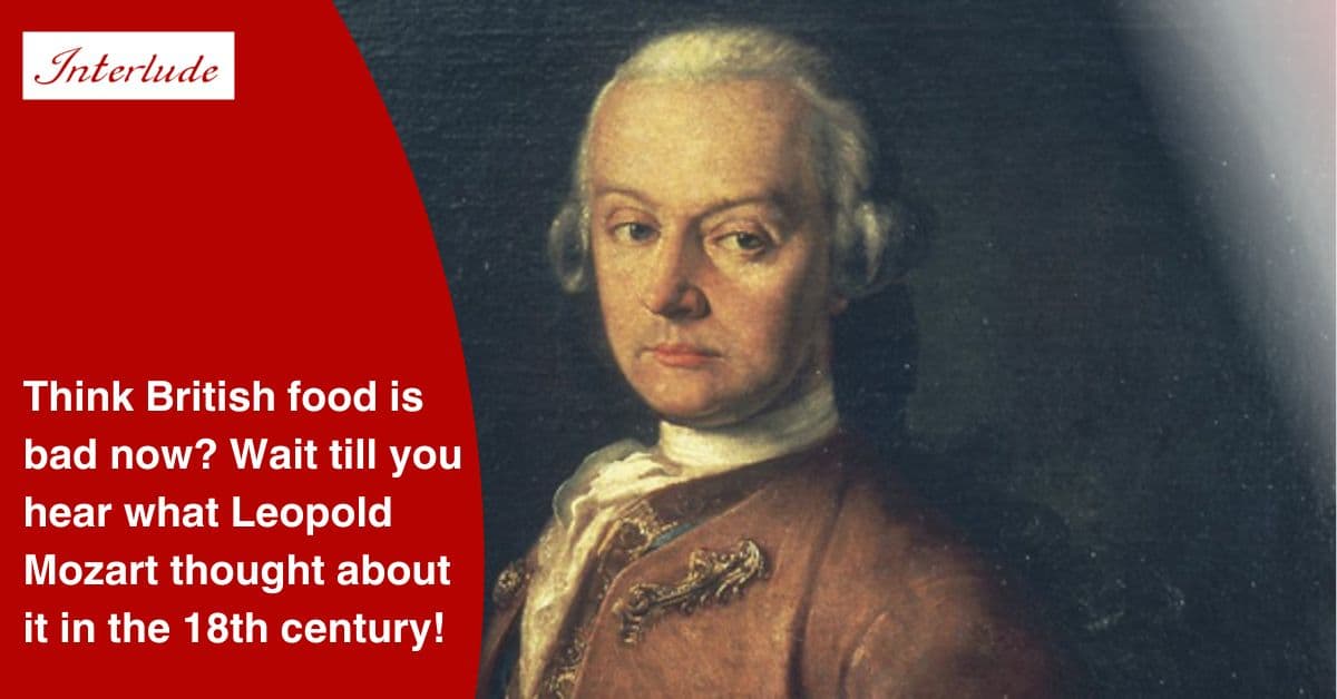 Leopold Mozart's Food Adventures