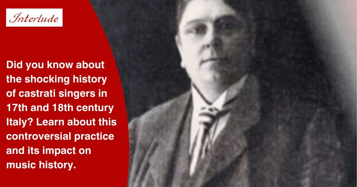 Violence Against Men The Age of the Castrato