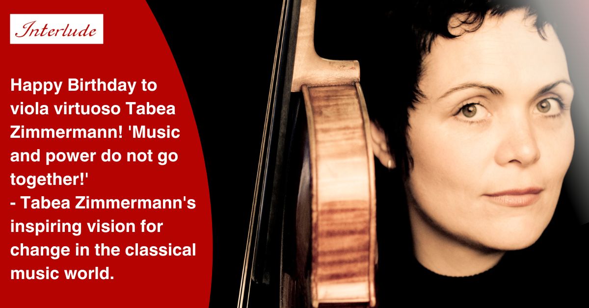 Musical Journey of Violist Tabea Zimmermann